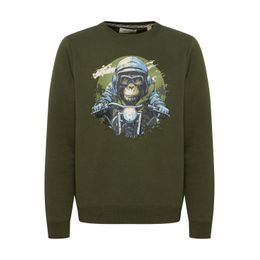 Blend Herren Rundhalspullover "Rundhalspullover BHSweatshirt", gr&uuml;n, Gr. L, Obermaterial: 60% Baumwolle CO. 40% Polyester PES., Pullover