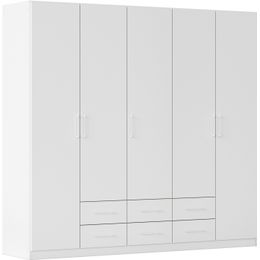Dreht&uuml;renschrank Rauch, B:226cm H:210cm T:54cmalpinwei&szlig;, griffe wei&szlig;, Holzwerkstoff, Schr&auml;nke, "Kleiderschrank Garderobe GAMMA Breiten