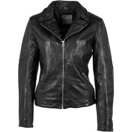 Mauritius Damen Lederjacke "GWShanila", schwarz, Gr. M, unifarben, Obermaterial: 100% Schafsleder. Futter: 100% Baumwolle. &Auml;rmelfutter: 100%
