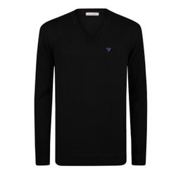 FELIX HARDY Herren V-Ausschnitt-Pullover "Pullover mit V-Ausschnitt 2er-Pack", wei&szlig;, Gr. M, 100% Baumwolle, Pullover