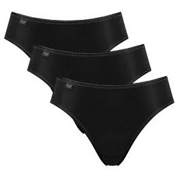Slip Sloggi "Slip 3er Pack", Damen, Gr. 40, schwarz, Obermaterial: 88% Polyamid PA. 12% Elasthan EL., Unterhosen Slip