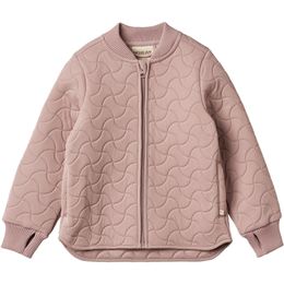 Wheat Kinder Outdoorjacke "Loui"warm rose, Gr. 110, unifarben, Web, Obermaterial: 100% Polyester, Jacken, mit cooler Steppung und praktischen