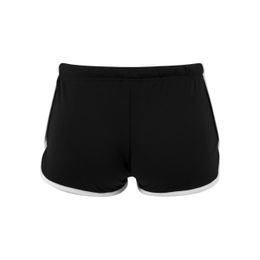 Urban Classics Damen Stoffhose "Urban Classics Damen Ladies French Terry Hotpants", schwarz-wei&szlig;, Gr. XL, unifarben, 62% Polyester, 33% Baumwolle, 5%