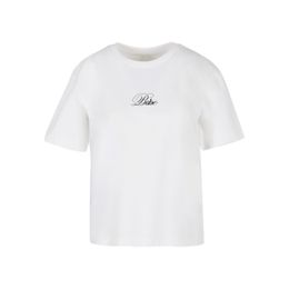 T-Shirt MISS TEE "Miss Tee Babe Wording Tee", Damen, Gr. L, wei&szlig;, 100% Baumwolle, bedruckt, oversize, Rundhals, Shirts T-Shirt