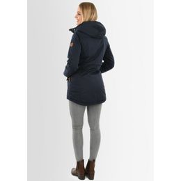 Navahoo Damen Winterjacke "Ireliaa", blau, Gr. M, Obermaterial: 100% Baumwolle. Innenseite: 100% Polyester. Futter: 100% Polyester, Jacken, mit