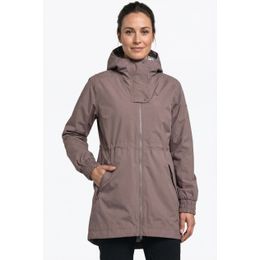Sch&ouml;ffel SCH&Ouml;FFEL Damen Parka "Parka Style Bohorok WMS", braun, Gr. 42, Obermaterial: 100% Polyester, Jacken, Oversize-Passform mit Raglan&auml;rmeln, Taillenzug