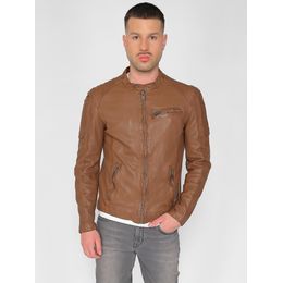Mustang Herren Lederjacke "31021311", braun, Gr. M, Obermaterial: 100% Lammleder. Innenfutter: 100% Baumwolle. &Auml;rmelfutter: 100% Polyester, Jacken