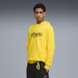 Puma Herren Hoodie "Borussia Dortmund FtblCulture Hoodie Herren", gelb, Gr. L, Obermaterial: 68% Baumwolle, 32% Polyester. Kapuzenfutter: 100%