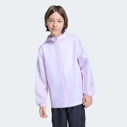 Jungen Regenjacke "J RAIN JKT", rosa, Gr. 152, adidas Sportswear, Obermaterial: 100% Polyester, Jacken, f&uuml;r Kinder, mit climaproof, aus Polyester, in