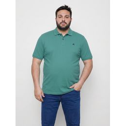 Lerros Herren Poloshirt "Poloshirt mit COOL & DRY in GROSSEN GR&Ouml;SSEN"soft teal, Gr. 6XL, 60% Baumwolle, 40% Polyester, Shirts, &Uuml;bergr&ouml;&szlig;e,