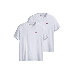 Levi's LEVI'S Herren T-Shirt "T-Shirt Original Housemark Tee 2er Pack", wei&szlig;, Gr. XL, Obermaterial: 100% Baumwolle CO., Shirts