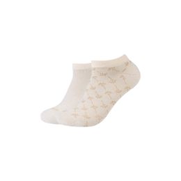 JOOP! JOOP Herren Sneakersocken "2er Pack", Gr. 39wei&szlig; pepper, 70% Baumwolle, 28% Polyester, 2% Elasthan, gemustert, Socken, 2er Pack Hochwertige