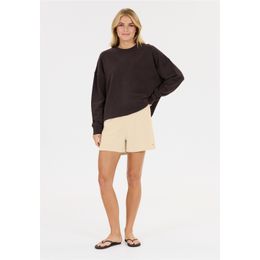 ENDURANCE ATHLECIA ATHLECIA Damen Shorts "Crecy"beige, Gr. 38, unifarben, 50% Baumwolle, 48% Polyester, 2% Elasthan, Hosen, aus robustem und atmungsaktivem Material