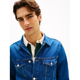Tommy Hilfiger Herren Jeansjacke "REGULAR TRUCKER", blau, Gr. S, Denim/Jeans, Obermaterial: 100% Baumwolle, Jacken, Icon Denimjacket Jeansjacke im
