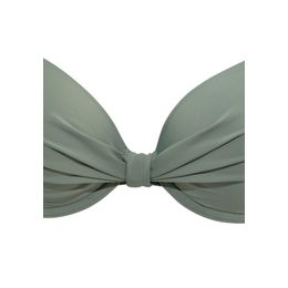 s.Oliver Damen B&uuml;gel-Bikini-Top "Spain", gr&uuml;n, Gr. 42, unifarben, Microfaser, Microfaser, Bikini-Oberteile, mit geraffter Mitte