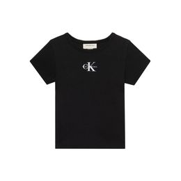 Calvin Klein Jeans T-Shirt M&auml;dchen Gr&ouml;&szlig;e 104 lila / schwarz / wei&szlig;