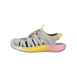 Keen Damen Sandale "Keen Sandalen Leder/Textil", Gr. 38,5grau, gelb, Leder, Textil, Schuhe