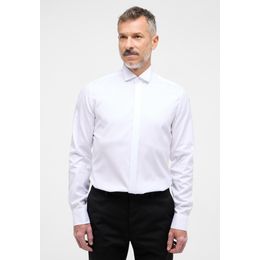 Eterna Herren Langarmhemd "SLIM FIT"wei&szlig;, Gr. 43, Twill, 100% cotton, Hemden, NON IRON (b&uuml;gelfrei)