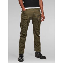 G-Star Raw Cargohose G-STAR "Rovic Zip 3D Regular Tapered Hose", Herren, Gr. 26, L&auml;nge 32, dk bronze gr&uuml;n, Obermaterial: 97% Baumwolle, 3% Elasthan, Hosen Cargohose