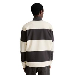 Marc O'Polo Herren Sweatshirtschwarz_multi, Gr. M, MARC O'POLO DENIM, Sweatware, Obermaterial: 100% Baumwolle, Sweatshirts, Troyer relaxed mit