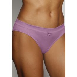Vivance Damen Jazz-Pants Slips, Gr. 40, bunt, Single Jersey, Obermaterial: 95% Baumwolle, 5% Elasthan, meliert, unifarben, Unterhosen, mit breitem