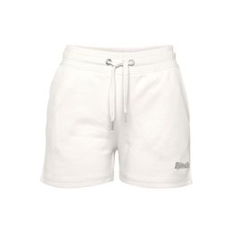 Damen Shorts, BENCH. LOUNGEWEAR, Gr. 52, beige, Interlock, Obermaterial: 60% Baumwolle, 40% Polyester, Basic, Hosen, mit Logodruck und Stickerei
