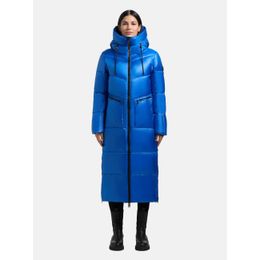 Khujo Damen Steppmantel "Tonia", blau, Basic, Gr. S, Obermaterial: 100% Nylon. Innenfutter: 100% Nylon. Wattierung: 100% Polyester, M&auml;ntel,