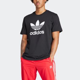 Herren T-Shirt "TREFOIL T-SHIRT", schwarz, Gr. S, adidas originals, Obermaterial: 100% Baumwolle, Shirts, regul&auml;re Passform, Kurzarm, aus Baumwolle