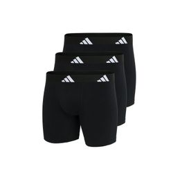 Herren Boxershorts "Boxershort Boxer Briefs Active Flex Cotton 3er Pack", adidas originals, Gr. L, schwarz, Obermaterial: 95% Baumwolle CO. 5%