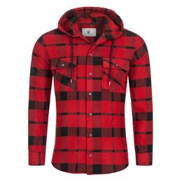Rock Creek Hemd Herren Gr&ouml;&szlig;e 4XL rot / schwarz