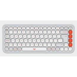 Logitech POP ICON KEYS Tastatur Off White Kabellos