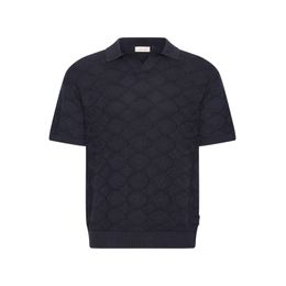 Poloshirt Casual Friday "Poloshirt CFAngvig", Herren, Gr. M, blau (schwarz navy), Obermaterial: 100% Baumwolle CO., Shirts