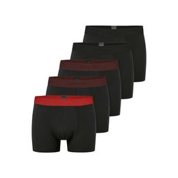 Schiesser Herren Boxershorts "95/5 Multipacks", Gr. 6, schwarz, Single Jersey, Obermaterial: 95% Baumwolle, 5% Elasthan, Unterhosen, ohne Eingriff,
