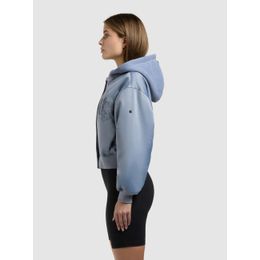 Khujo Damen Collegejacke "Chani", blau, Gr. XXL, Obermaterial: 97% Polyester, 3% Elasthan. Innenfutter: 100% Polyester, Jacken, Kurze Damen