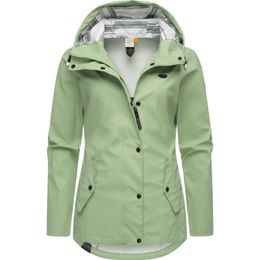 Ragwear Damen Regenjacke "YM-Marge", gr&uuml;n, Gr. L, Obermaterial: 100% Polyester; Innenfutter: 100% Polyester, Jacken, stylische &Uuml;bergangsjacke mit