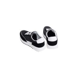 Calvin Klein Herren Sneaker "CITY RUNNER LACEUP NY MIX", Gr. 44schwarz, wei&szlig;, Leder, Textil, Veloursleder, kontrastfarbene Details, unifarben mit