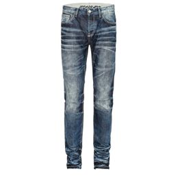 Cipo & Baxx CIPO & BAXX Herren 5-Pocket-Jeans "Jeans", blau, Gr. 34, unifarben, 100% Baumwolle, Jeans, in Straight-Fit, CD-328