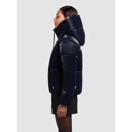 Khujo Damen Steppjacke "Audrey Shiny", blau, Gr. XS, Obermaterial: 100% Polyester. Innenfutter: 100% Nylon. Wattierung: 100% Polyester, Jacken,