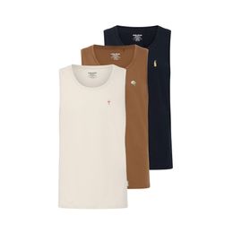 Blend Tanktop ' BHEmbo 3 Pack ' Herren Gr&ouml;&szlig;e XXL beige / braun / dunkelgrau