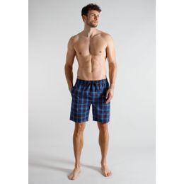 Tom Tailor Herren Bermudas, Gr. 54blau, dunkel, karo, Popeline, Obermaterial: 100% Baumwolle, Hosen
