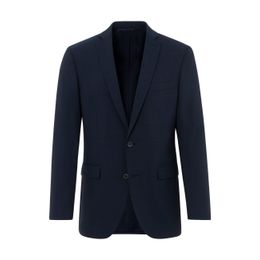 Thomas Goodwin Herren Baukastensakko "7834-0-44025", blau, Gr. 46, unifarben, 54% Wolle, 43% Polyester, 3% Elasthan, Sakkos, im Modern-Fit,