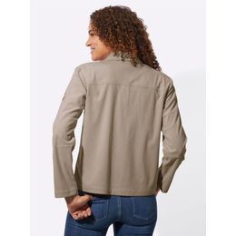 Casual Looks Damen Jackenblazer "Cord-Blazer", beige, Gr. 46, 100% Polyester, Blazer