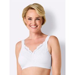 w&auml;schepur W&Auml;SCHEPUR Damen B&uuml;gelloser BH, Gr. 100, wei&szlig;, 90% Baumwolle, 6% Elasthan, 4% Polyamid, BHs