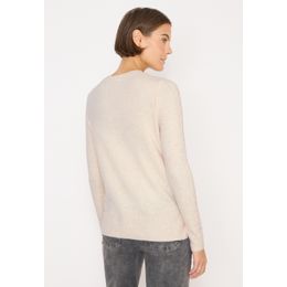 Cecil Damen Strickpullover, beige, Gr. XL, unifarben, Stoff, 37% Baumwolle, 34% Polyacryl, 26% Polyester, 3% Elasthan, Pullover, mit Strick-Detail