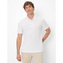 Brax Herren Poloshirt "Style PETE", wei&szlig;, Gr. S, 96% Baumwolle, 4% Elasthan, Shirts