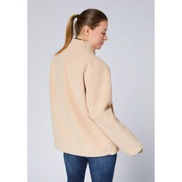 Chiemsee Damen Fleecejacke, beige, Gr. XS, 100% Polyester, Jacken