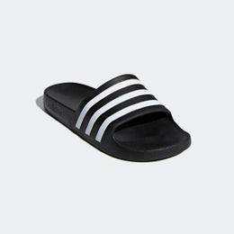Damen Badesandale "AQUA ADILETTE", adidas Sportswear, Gr. 40,5, schwarz-wei&szlig;, Synthetik, Schuhe