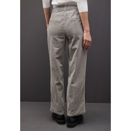 Street One Damen Cordhose, beige, Gr. 44, unifarben, Cord, Obermaterial: 97% Baumwolle, 3% Elasthan, Hosen, Straight Leg, Mid Waist