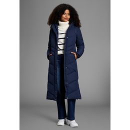 Kangaroos Damen Steppmantel, blau, Gr. 32, unifarben mit Farbeinsatz, Web, Obermaterial: 100% Polyester. Futter: 100% Polyester. Wattierung: 100%