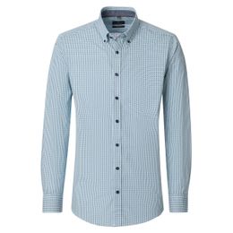 Langarmhemd Casamoda "Casamoda Freizeithemd Print", Herren, Gr. L, Normalgr&ouml;&szlig;en, hellblau, 100% Baumwolle, bedruckt, l&auml;ssig geschnitten, Hemden